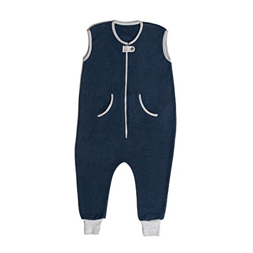 baby deedee Fleece Sack with Feet, Sleep Kicker, Toddler Wearable Blanket Sleeper, Navy, 2-4T (Pack of 1)