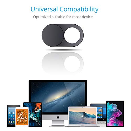 CloudValley Upgrade Magnetic Webcam Cover, [6-Pack] 0.023 inch Metal Camera Cover Slide for Mac, iPad, MacBook Pro, MacBook Air, Laptops, PC/Computer, Tablets, Web Blocker Protect Your Privacy