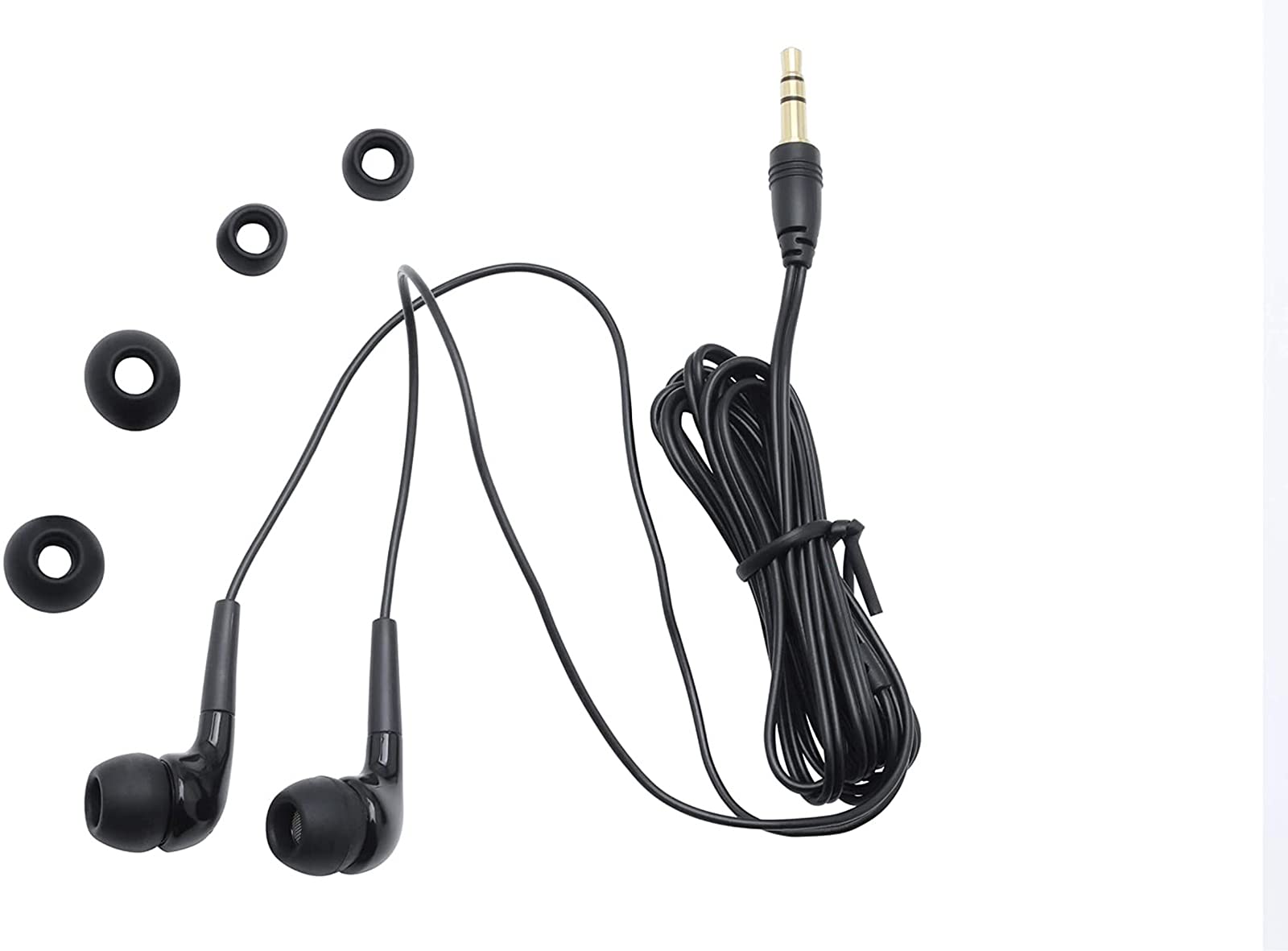 gotor in-Ear Wired Earbuds Headphones Cancelling Earphone HiFi Stereo Sound Inear Earbuds Headset Earplug (Black)