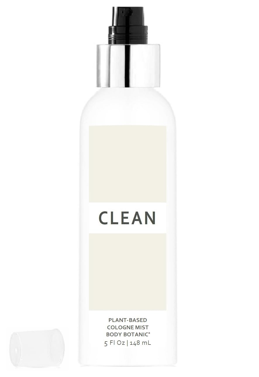 CLEAN ALCOHOL-FREE Fine Fragrance Mist by Body Botanic 5 Fl Oz 148 mL - the Simply Fresh Scent of Pure Soap, Cool Water and Clean Cotton - with Plant Extracts