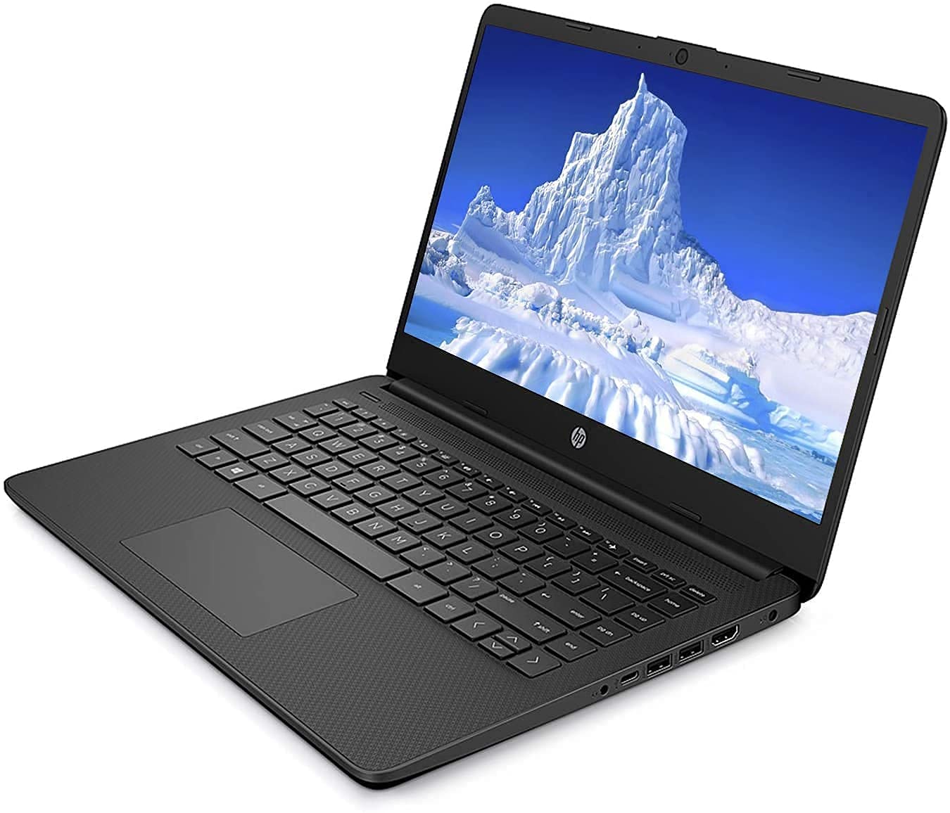 HP 2022 Newest 14" HD Laptop Light-Weight, AMD 3020e(Up to 2.6GHz), 16GB RAM, 256GB SSD + 64GB eMMC, 1 Year Office 365, WiFi, Bluetooth 5, USB Type-A&C, HDMI, Webcam, Win10, w/Ghost Manta Accessories