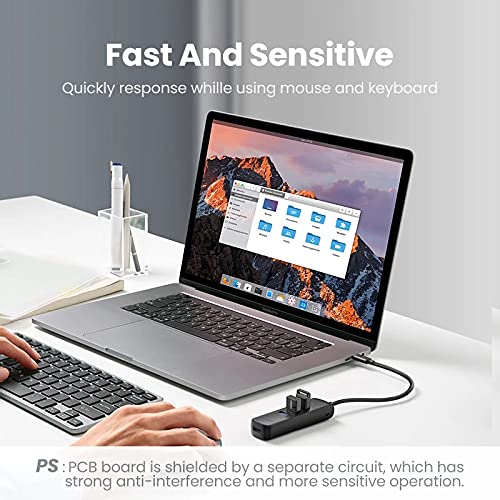 GPPZM USB HUB 3.0 Mini 4 Port USB 3.0 Splitter Micro USB Hub AdapterFour-in-one Docking Station Laptop