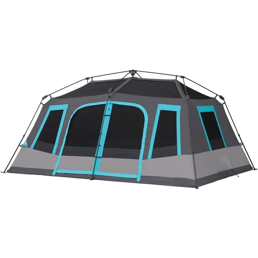 14' x 10' Large Family Cabin Tent 10-Person Dark Rest Instant Cabin Tent for Camping