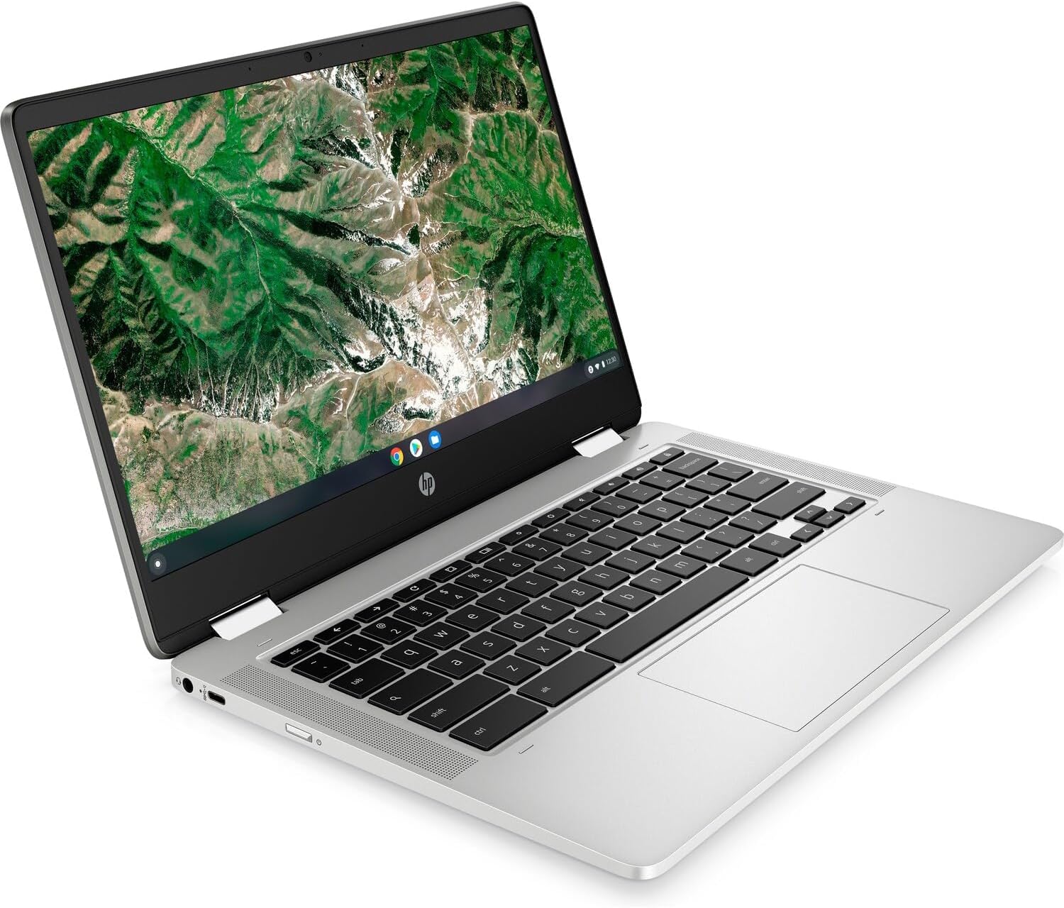 HP Chromebook x360 14-inch FHD Laptop , Pentium Silver N5030 4GB RAM, 64GB eMMC Computer Storage, 2-in-1 Touchscreen Notebook Tablet, Chrome OS, 14a-ca0097nr, Natural Silver (Renewed)