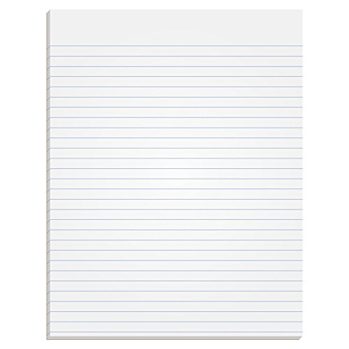 TOPS The Legal Pad Writing Pads, Glue Top, 8-1/2" x 11", Narrow Rule, 50 Sheets, 12 Pack (7529)