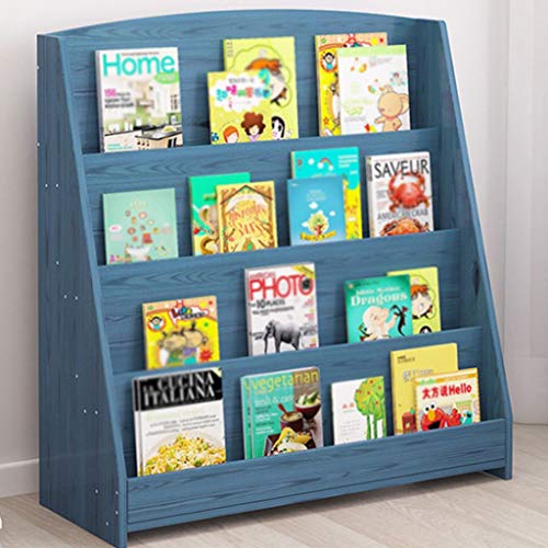 Newspaper Magazine Holder Rack Book Shelf Stratification Storage Rack Floor-Standing Display Rack Materials Robust 80X30X88CM MUMUJIN (Color : B)