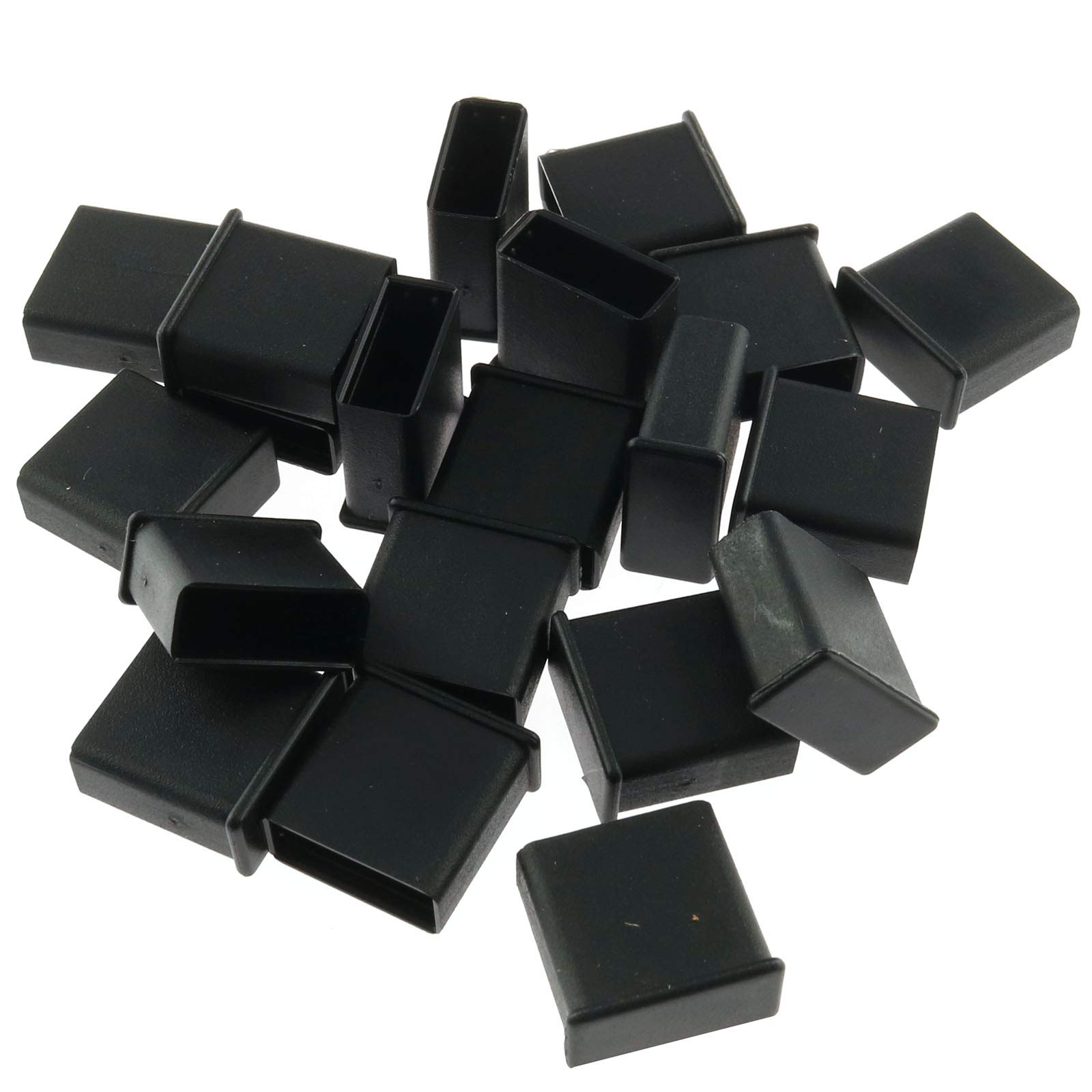 DTTRA 20pcs Plastic USB Type A Male Anti-Dust Stopper Plug Cover Protector Cap Cover, Black