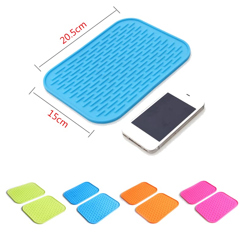 4 PCS Silicone Non-slip Mat Heat Resistant Table Placemat Kitchen Sink Dishes Cup Dry Coaster
