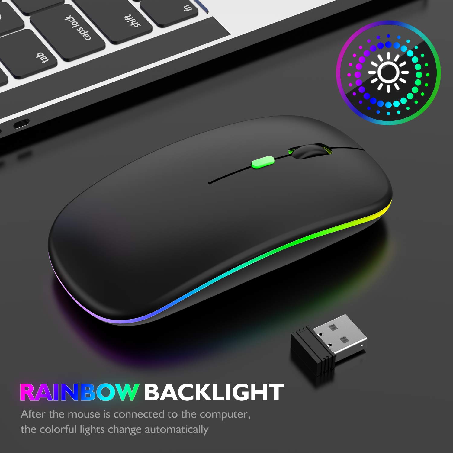 Neises Bluetooth Mouse for ipad,Bluetooth Mouse for MacBook Air/Mac/MacBook Pro/Mini/ipad Pro/iMac/Laptop,Rechargeable Wireless Mouse for MacBook Air/MacBook pro Chromebook Laptop PC