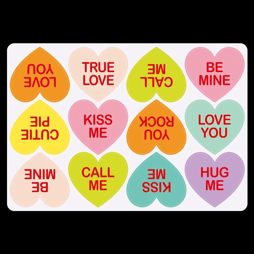 120 Pieces Valentine's Day Stickers Heart Stickers Labels 10 Sheets Valentine Party Favors Stickers Self Adhesive