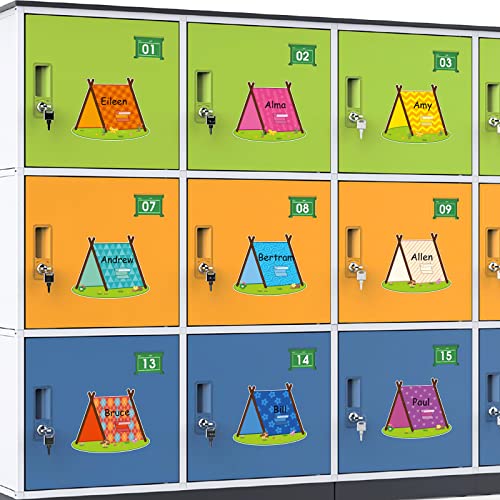 45 PCS Woodland Pup Tents Cut-Outs for Camping Bulletin Board Classroom Decor Woodland Theme Party Decoration, 9 Styles