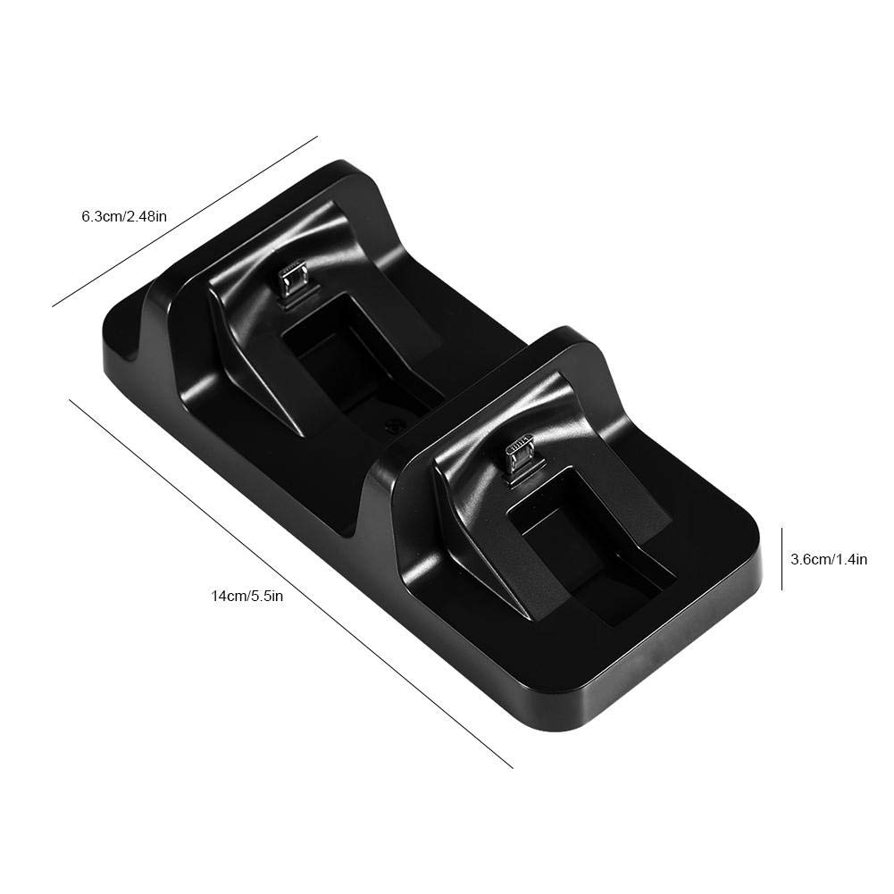 125 Game Controller Charger with Dual Charging Dock, USB Docking Station Stand USB Charger Specially Designed for PS4 Game Controller