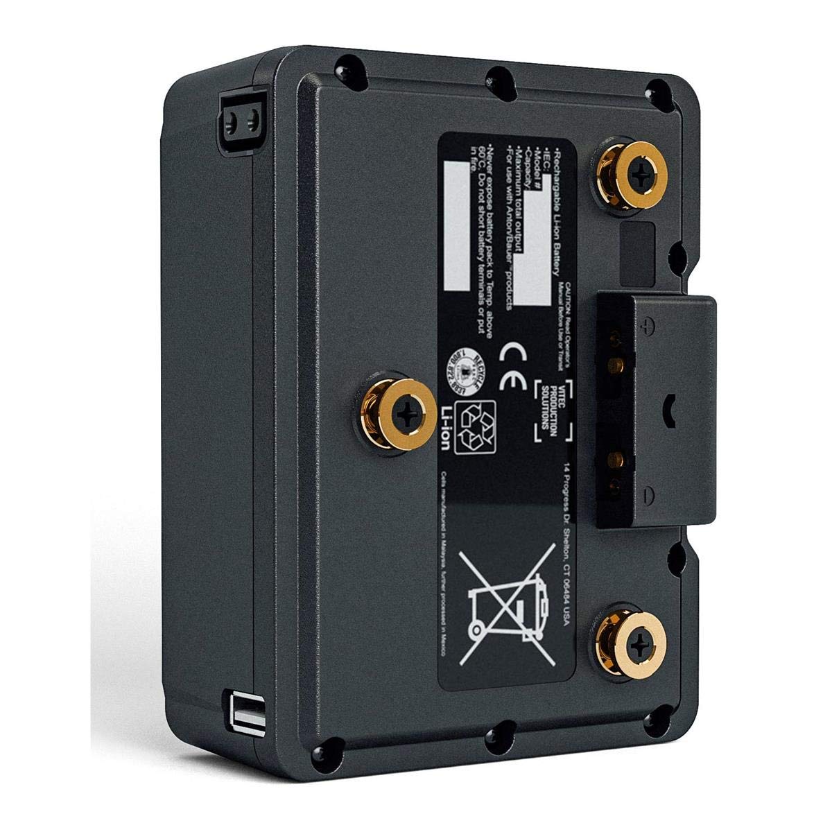 4x Titon 90 14.4V 92Wh Gold Mount Lithium-Ion Batteries, Bundle with Anton Bauer LP4 Quad Battery Charger