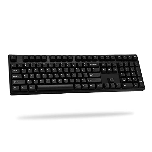 ikbc CD108 V2 Mechanical Keyboard, Cherry MX Blue Switch, Full Size with Mistel PBT Keycaps, Windows/Mac