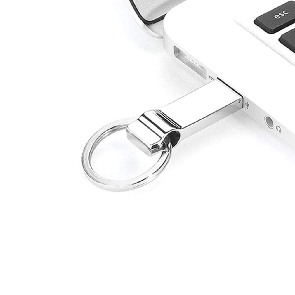 USB Flash Drive High-Speed Data Storage Thumb Stick Store Movies Picture U Disk for PC Phone Tablet Computer (Silver 4GB)
