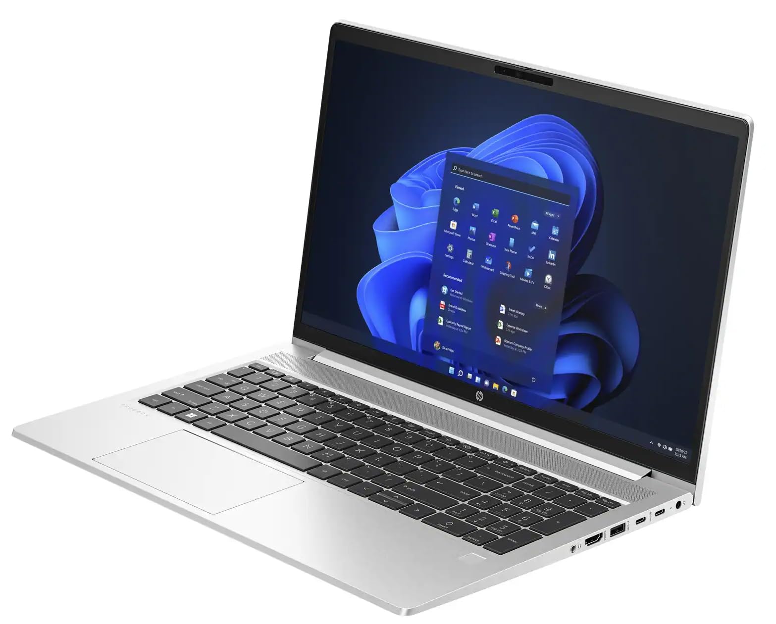 HP ProBook 450 G10 15.6" Home & Business Laptop (Intel i5-1335U 10-Core, 8GB RAM, 256GB SSD, Intel Iris Xe, FHD (1920x1080), Fingerprint, WiFi, Bluetooth, Webcam, Win 10 Pro) w/Hub