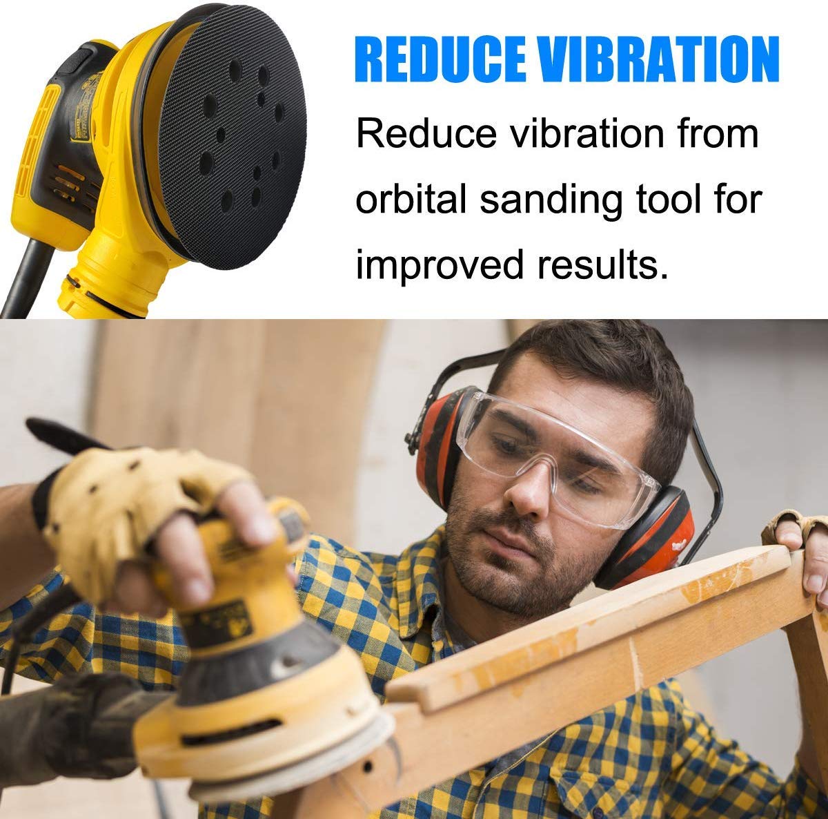 5 Inch Replacement Pad for Dewalt Sanders DW4388,DW423,D26451,D26453 Random Orbit Sander Accesories
