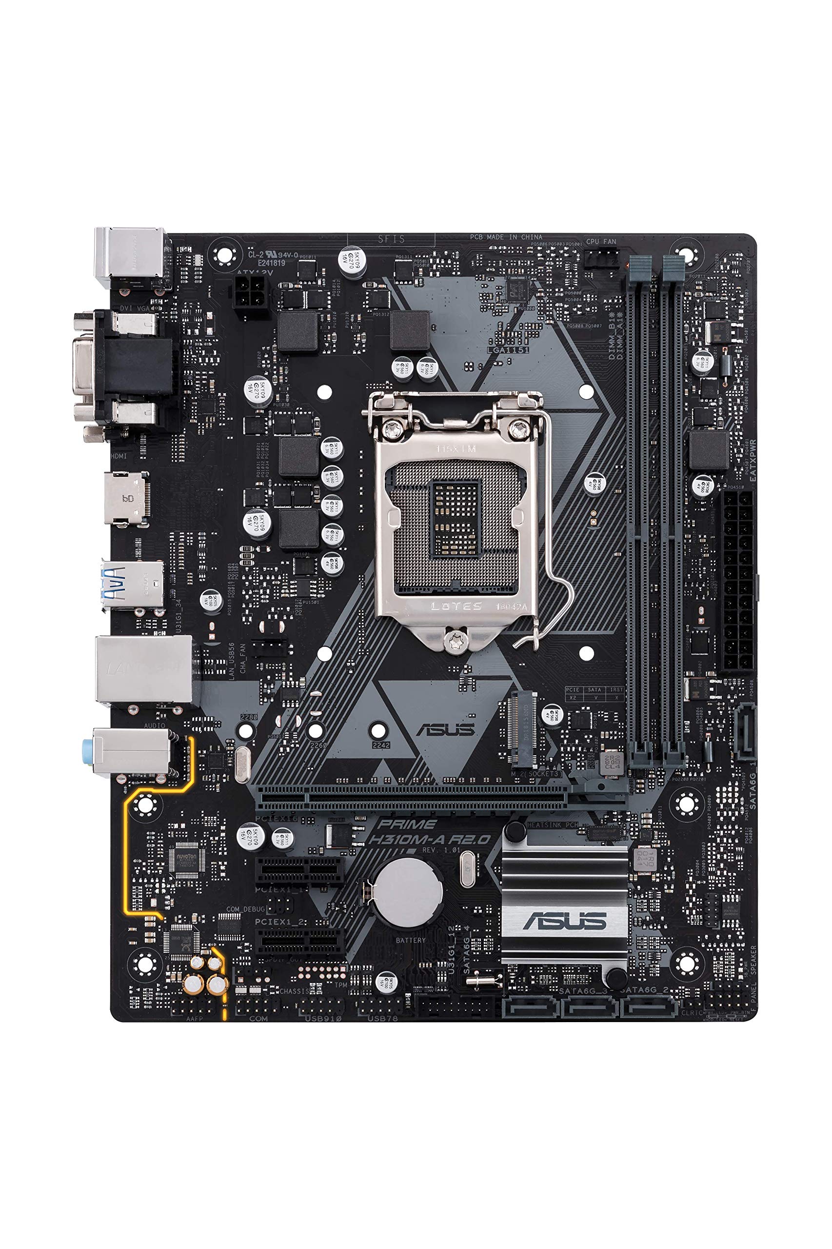 Asus Prime H310M A R2.0/CSM Intel Chipset LGA-1151 MATX Desktop Motherboard
