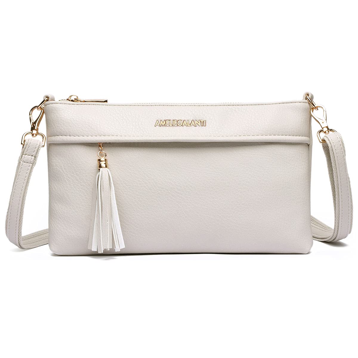 AMELIE GALANTI women's Small crossbody Handbags Shoulder Bag,Fashion Tassel design and Shoulder Strap Adjustable