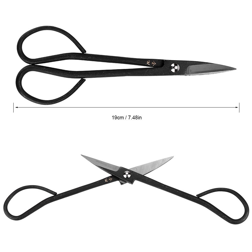 190mm Professional onsai Scissors for Arranging Flowers, Trimming Plants, for Grow Room or Gardening, Stainless Steel Bonsai Tools Garden Scissors
