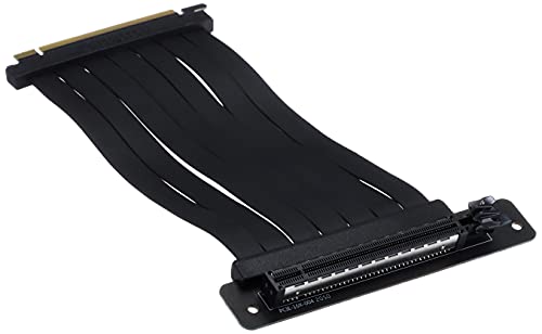 ASUS ROG STRIX Riser Cable PCI-E 3.0 x16 High Speed Flexible Extender Card Extension Port, 90 Degree Adapter (240 mm)