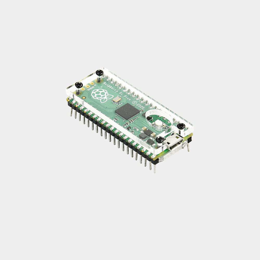 Treedix Compatible with Pi Pico Acrylic Case Development Board Transparent Protective Case Fixing Bracket