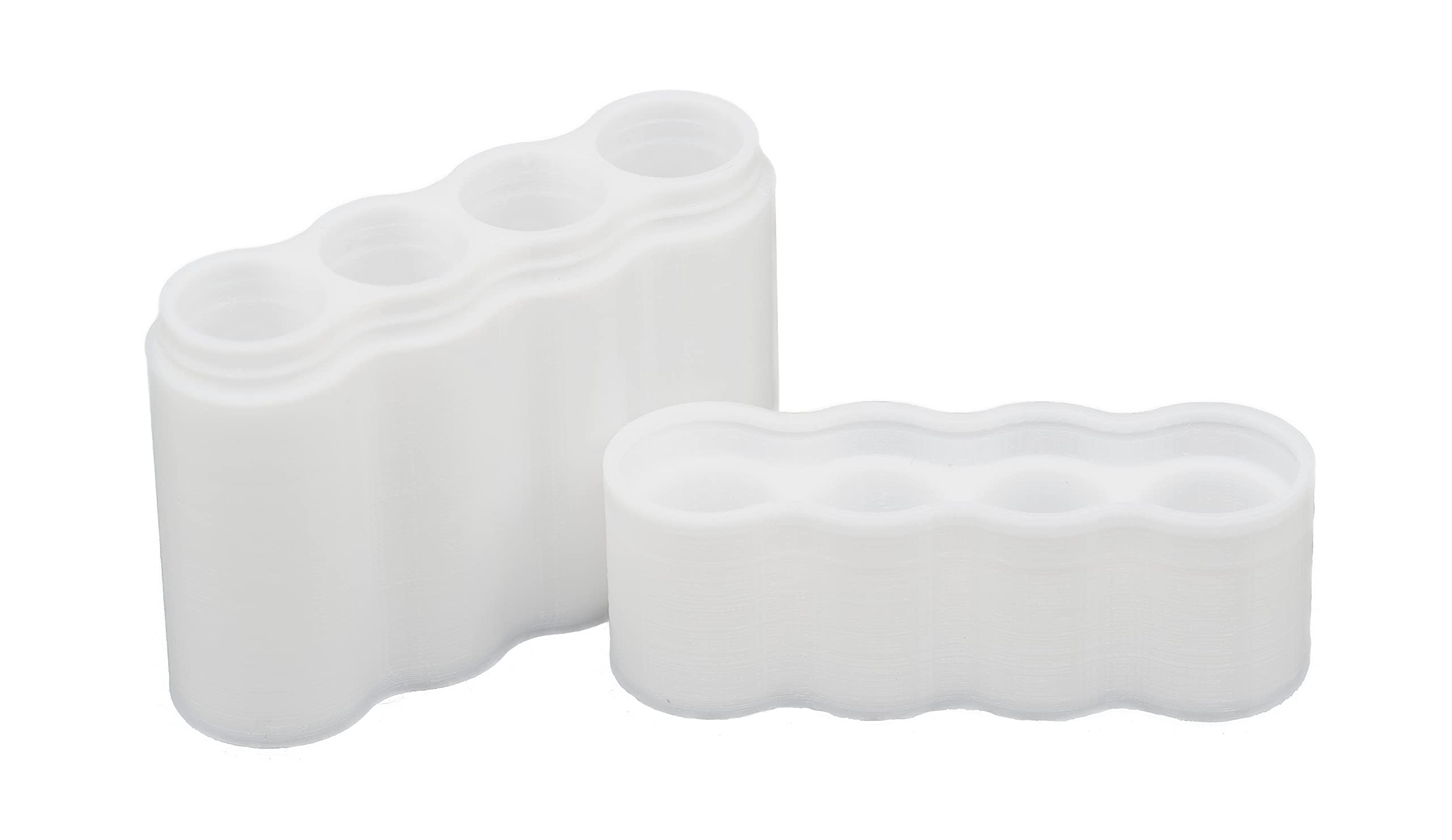 Protect Your Power - Slimline AAA Battery Case, Soft Durable material - Pack of 2 (Holds 4 Batteries)