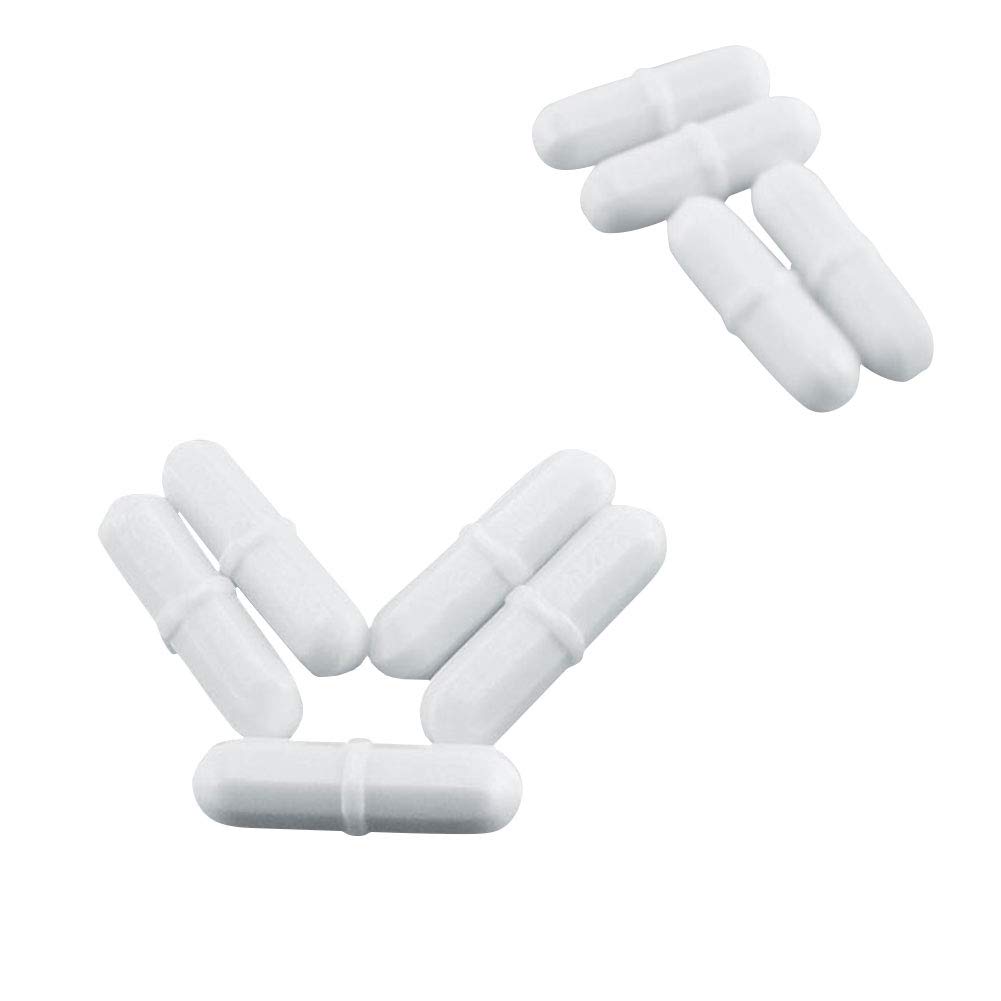 Adamas-Beta 5 Pcs B6 PTFE Magnetic Stirrer Magnetic Stir Bar, Diameter × Length 3×6mm/0.12×0.24in