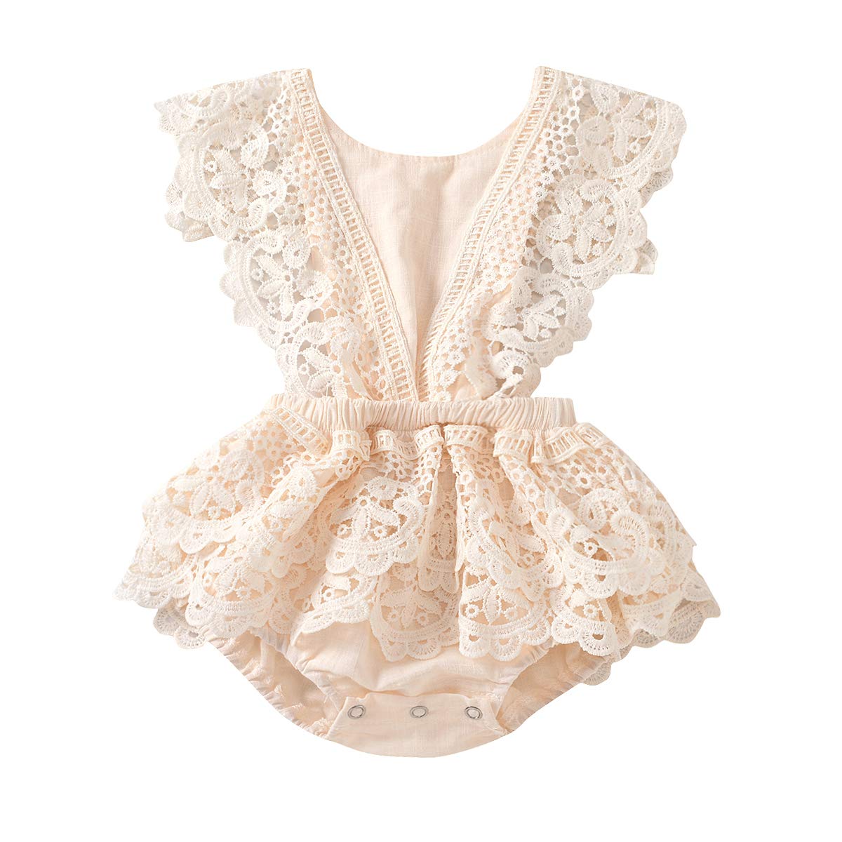 Baby Girl Lace Romper Boho Clothes Newborn Photography Outfits 6-12 Months