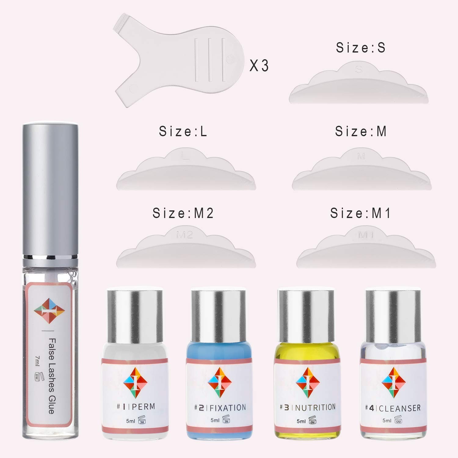 TUBeauty Eyelash Perming Full Kit, Upgraded Professional Eyelash Perming Eye Lashes Extension Perming Kit Nutritious Eyelashes Curling Lash Lift ICONSIGN (Glue Upgraded Version)