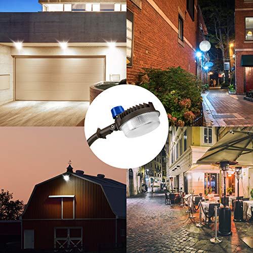 Juyace 18000lm LED Barn Light Dusk to Dawn Outdoor Lighting 5000K Daylight Adjustable Angle Yard Light with Photocell IP65 Waterproof for Outdoor Security/Area 120W Light