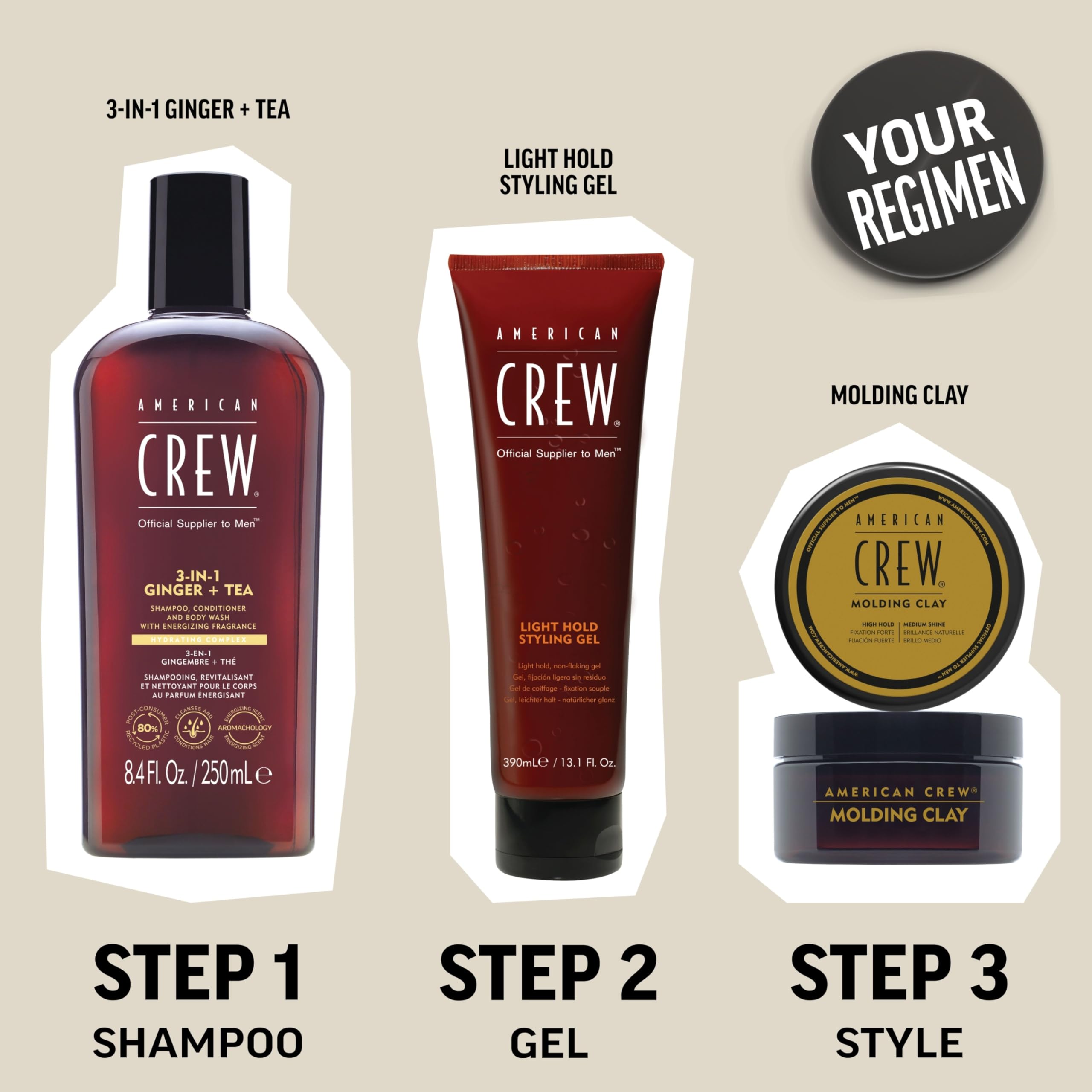 American Crew Men's Hair Wax, Liquid Wax, Medium Hold with Medium Shine, 5.1 Fl Oz