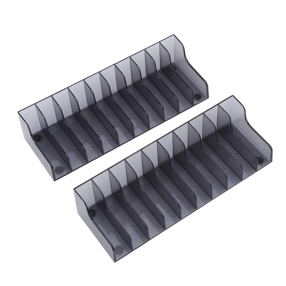 2Pcs Game Card Storage Box for PS4, Large Capacity, Portable Game CD Storage Stand Holder Bracket for PS4/SLIM/PRO