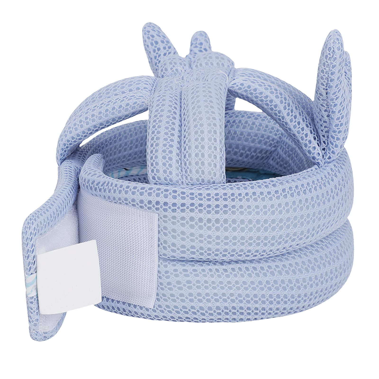Baby Infant Toddler Head Protector Breathable Headguard Cute Hat, Adjustable No Bumps Safety Hat Head Cushion Bumper Bonnet for 6-36 Months Crawling Walking (Deer Blue)