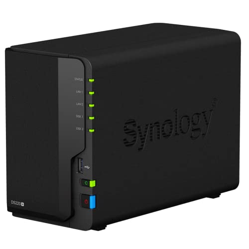 Synology DS220+ 2-Bay 2GB RAM, Dual-Core 2Ghz, 16TB Bundle with 2X 8TB Seagate IronWolf