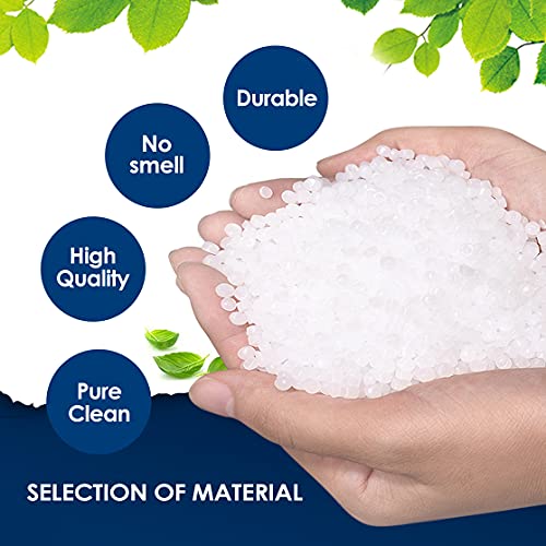 2 Gallon 80 Counts Strong Drawstring Trash Bags Garbage Bags by RayPard, Small Plastic Bags, Trash Can Liners for Home Office Kitchen Bathroom Bedroom, White Waste Basket Liners (White)