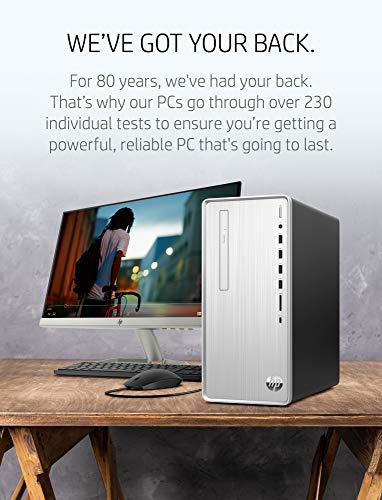 HP Pavilion Desktop, AMD Ryzen 7 4700G Processor, 16 GB of RAM, 512 GB SSD Storage, Windows 10 Home, Dual Display Support, Wireless Computer PC, for Gaming, Study, and Business (TP01-1160, 2020)