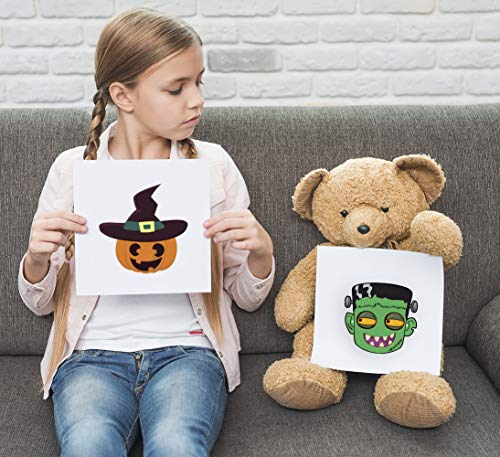 Halloween Stickers Crafts for Kids - Pumpkin Zombie Mummy - Party Games Favors Supplies Decorations 24Ct