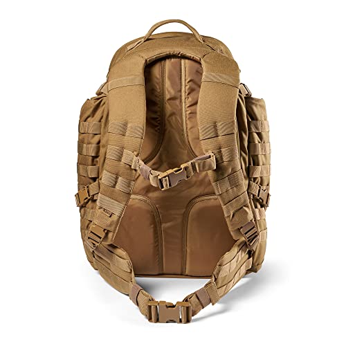 5.11 Tactical Backpack – Rush 72 2.0 – Military Molle Pack, CCW and Laptop Compartment, 55 Liter, Large, Style 56565, Kangaroo