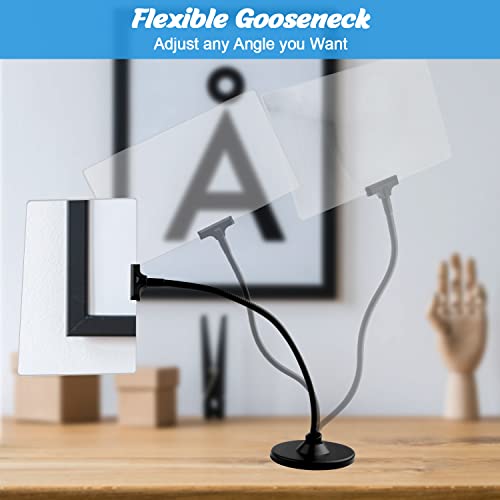 4X Magnifying Glass with Stand, 10"x6" Flexible Gooseneck Magnifying, Large Page Magnifier for Reading Small Prints & Low Vision Seniors with Aging Eyes