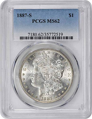 1887-S Morgan Dollar, MS62, PCGS