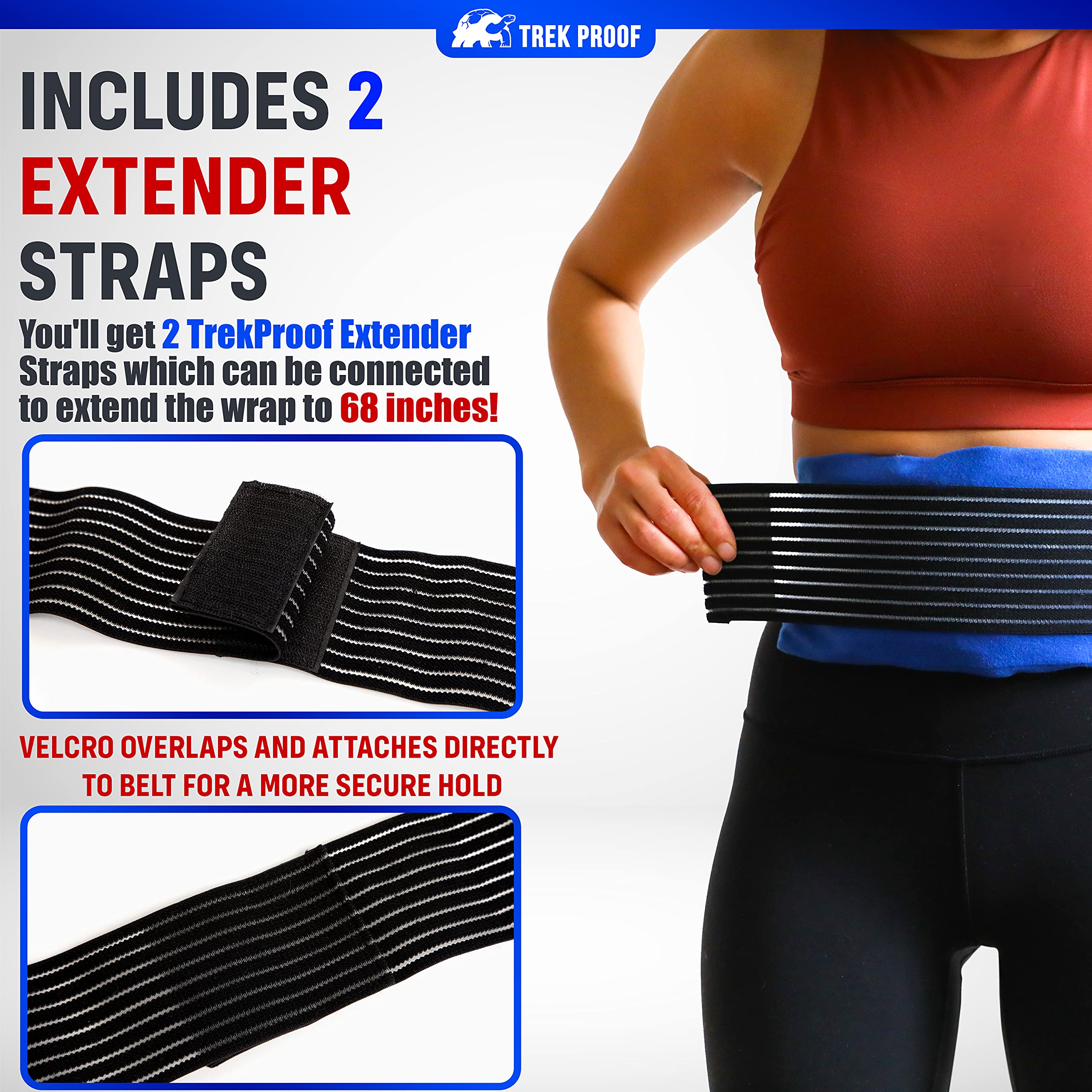 Ice Pack (3-Piece Set) β Reusable Hot and Cold Therapy Gel Wrap Support Injury Recovery, Alleviate Joint and Muscle Pain β Rotator Cuff, Knees, Back & More (3 Piece Set - Large)