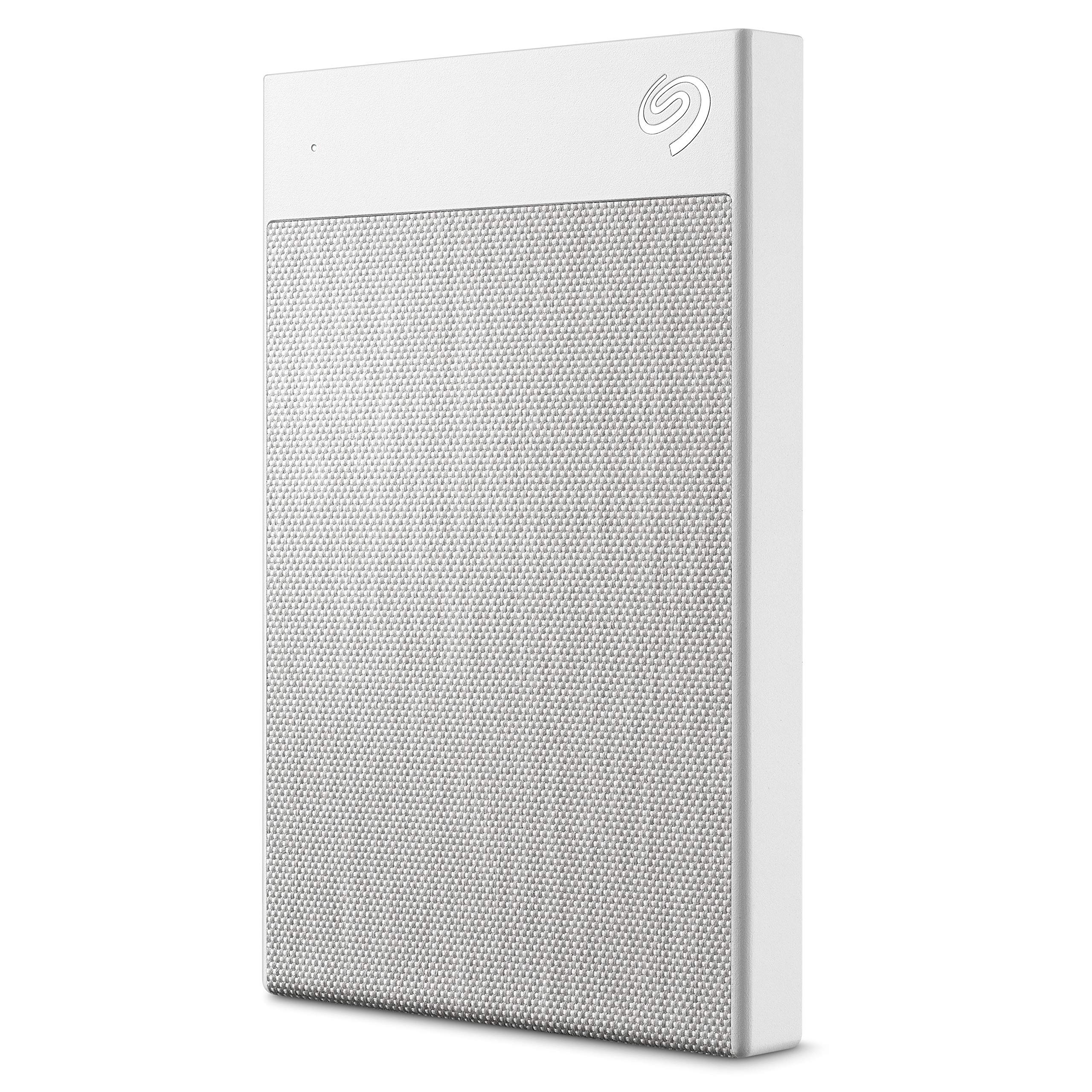 Seagate Backup Plus Ultra Touch HDD 1TB External Hard Drive β White USB-C USB 3.0, (STHH1000402 (Renewed)