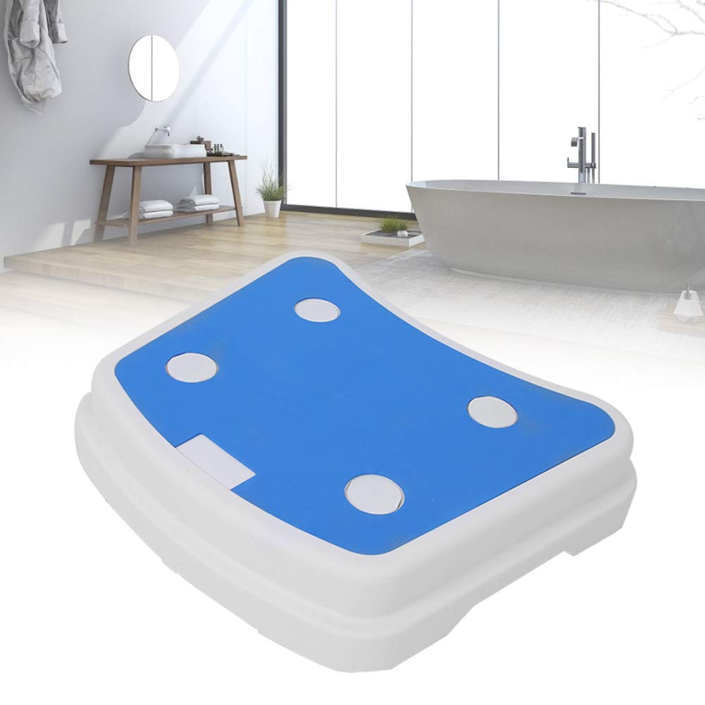 QIRG Shower Stepping Stool, 4 inches Stackable Non Slip Sturdy Removable Portable Bath Step Stool Heavy Duty Child Footstool Toddler Safety Steps with Rubber Foot Pad for Kitchen, Bathroom, Toliet