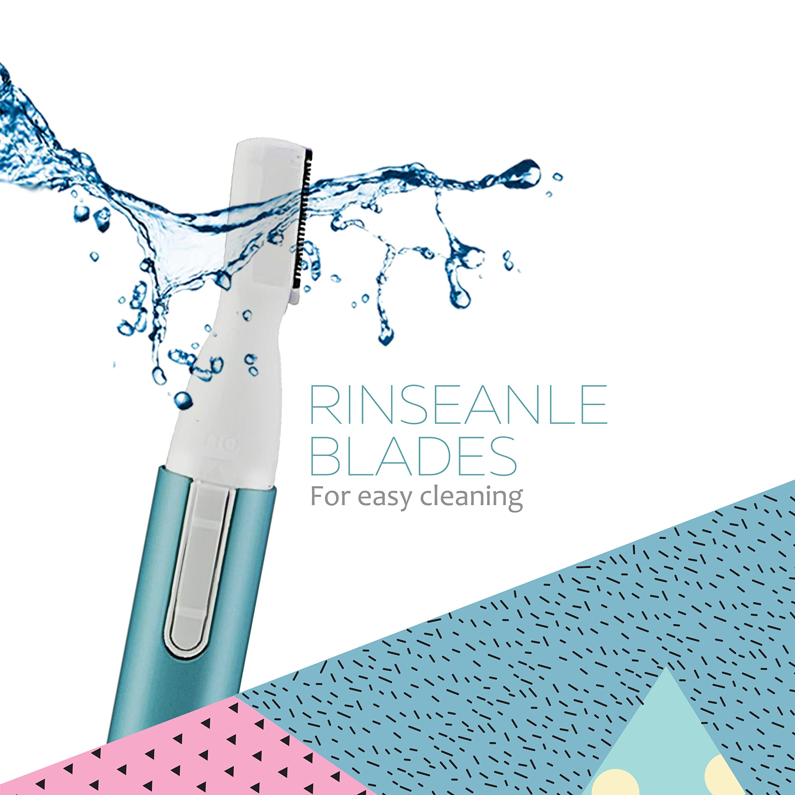 Pursonic | Facial Trimmer & Eyebrow Styling Kit for Hair Removal on Eyebrows, Lips, Cheeks, Ears, Neck, Underarms and Bikini Area - Painless & Easy-to-Use Design