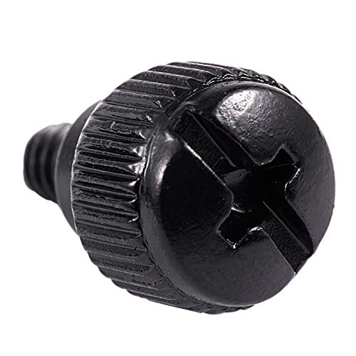 QJKW Screw 32x6mm Desktop Computer PC case case Thumbscrew Black 100 pcs Robust and Easy to use (Color : Black)