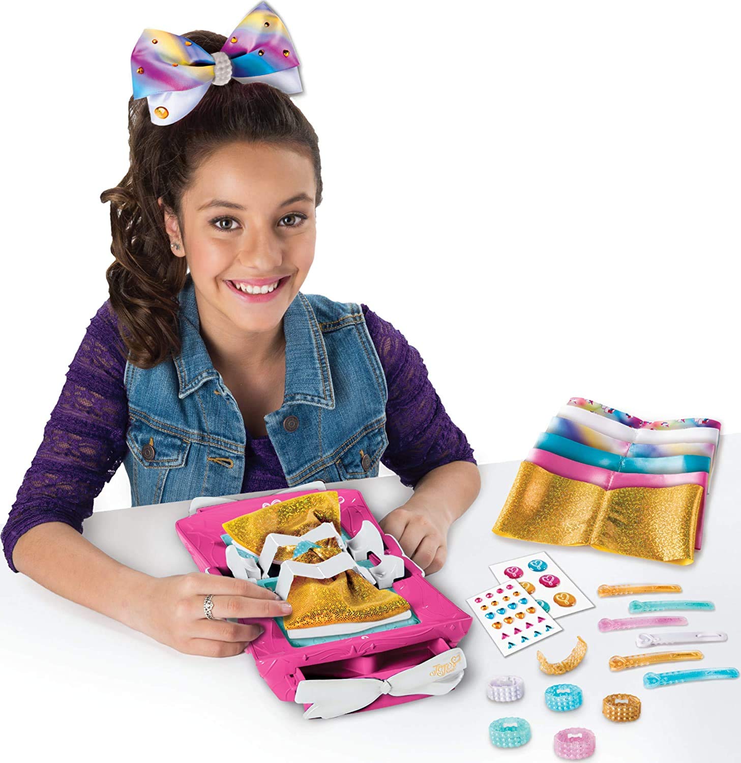 Cool Maker Ultimate JoJo Siwa Bowmaker Bundle - Unicorn and Rainbow Bowmaker w/ Bowmaker Accessory Pack