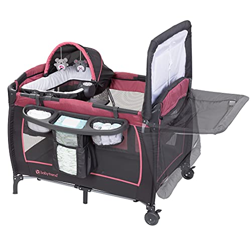 Baby Trend Lil Snooze Deluxe III for Twins,Cozy Berry