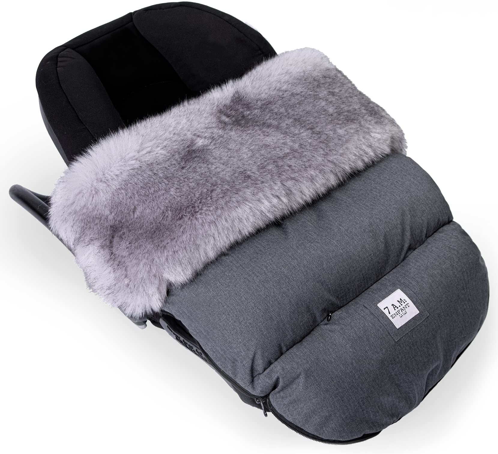 7AM Enfant Universal Stroller Footmuff - Water Repellent Winter Bunting Bag for Strollers & Car Seats, Soft Micro-Fleece & Plush Lined Stroller Footmuff for Baby Boy & Girl | TundraPOD