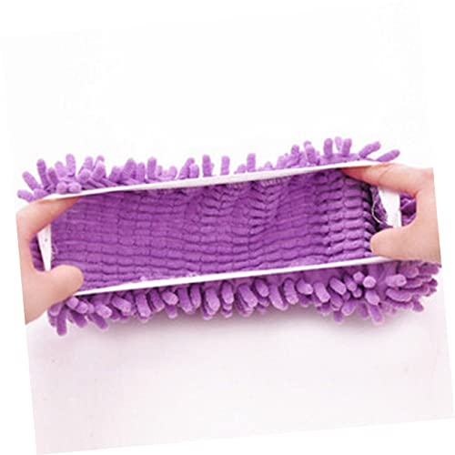 Abaodam 1 Pair Household Floor Cleaners Cleaning Mops Floor Cleaning Slippers Lazy Mop Slipper DIY Foot Mop Shoes Soft Chenille Shoe Lay Shoe Dust Mop Slipper Mop Cap Detergent